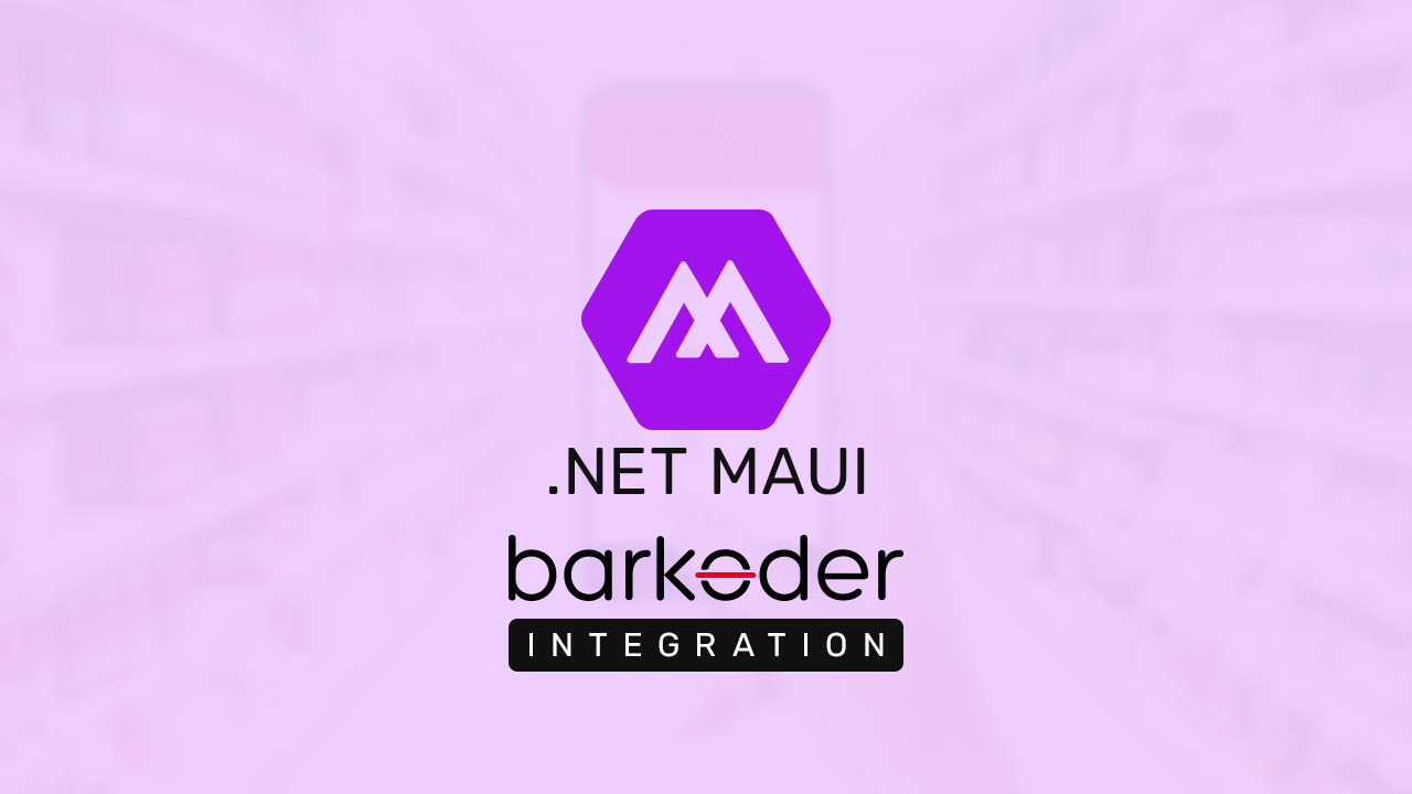 Barcode Scanner SDK for .NET Maui - barKoder API