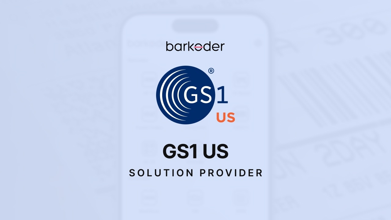 Announcement barKoder is now an official GS1 US Solution Provider