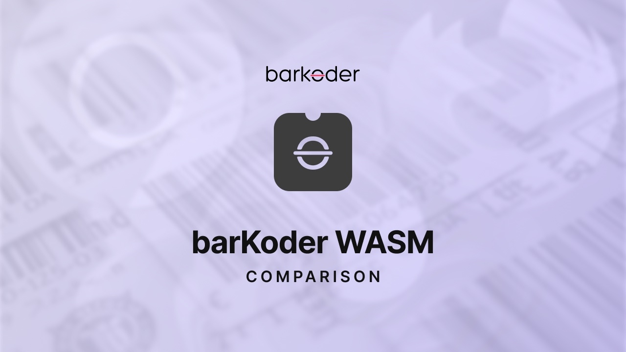 barKoder web performance comparison with Shape Detection API